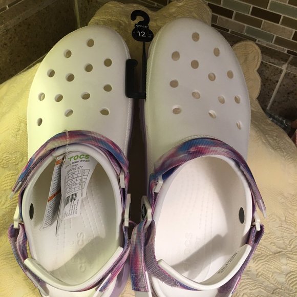 CROCS | Shoes | Nwt Crocs Classic White Purple Hiker Dream Clog Mens 2 ...
